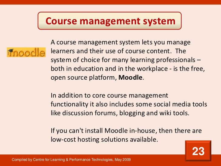 Course Management System A Course