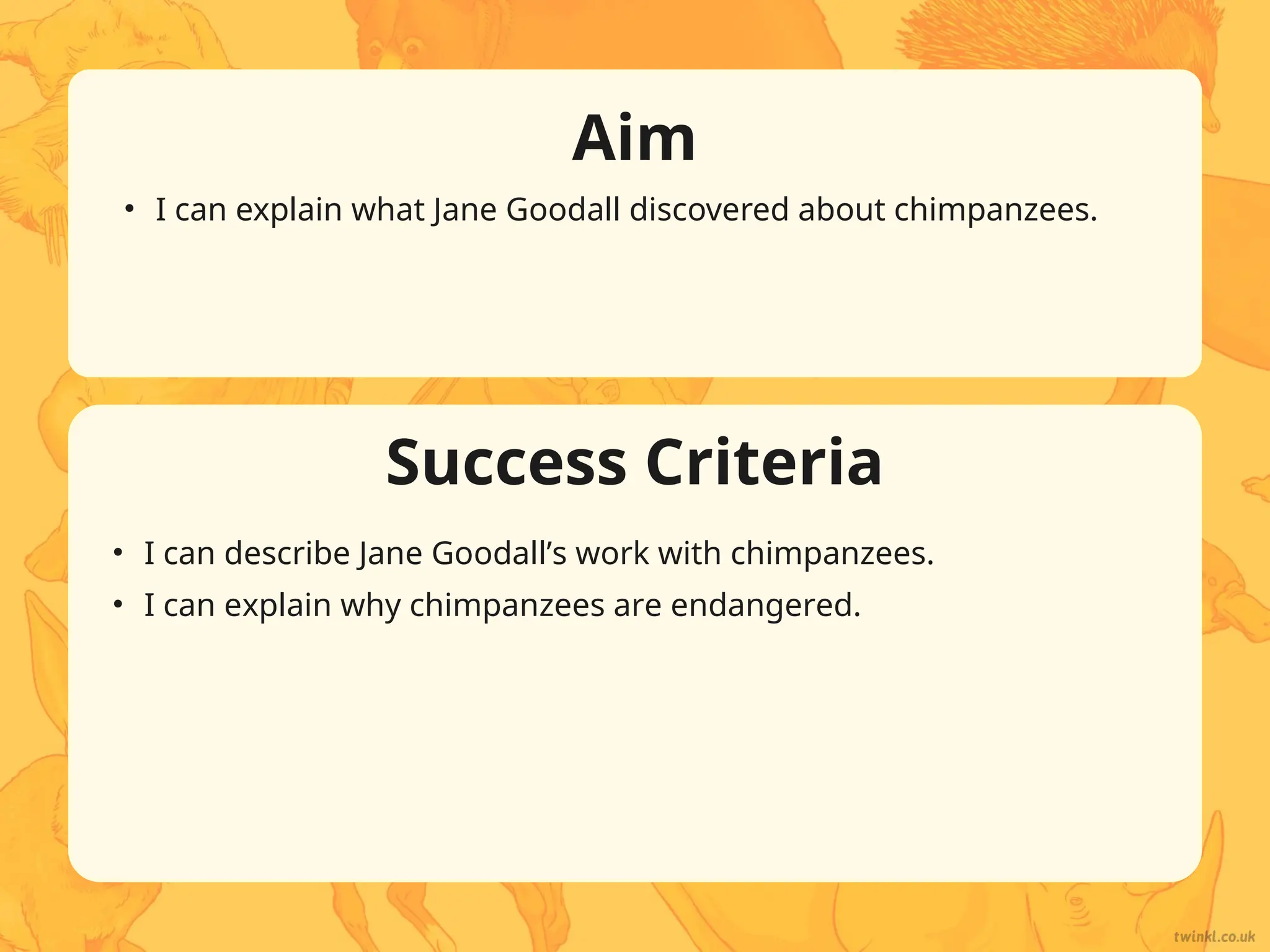25 use Lesson Presentation Jane Goodall.ppt