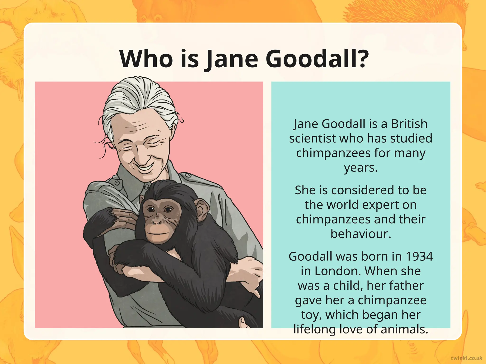 25 use Lesson Presentation Jane Goodall.ppt