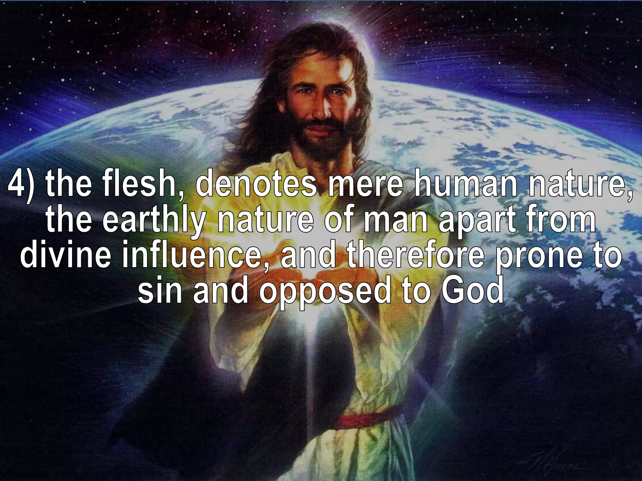 What Jesus said About “The Spirit and The Flesh” | PPTX | Christianity ...