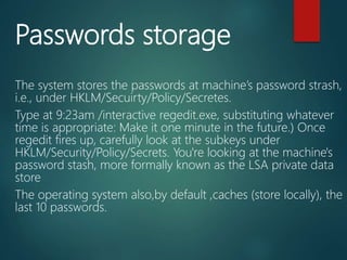 Windows Security in Operating System | PPT
