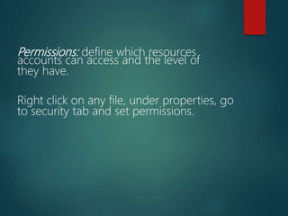 Windows Security in Operating System | PPT