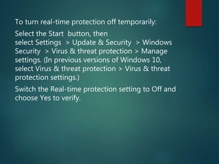 Windows Security in Operating System | PPT