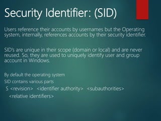 Windows Security in Operating System | PPT