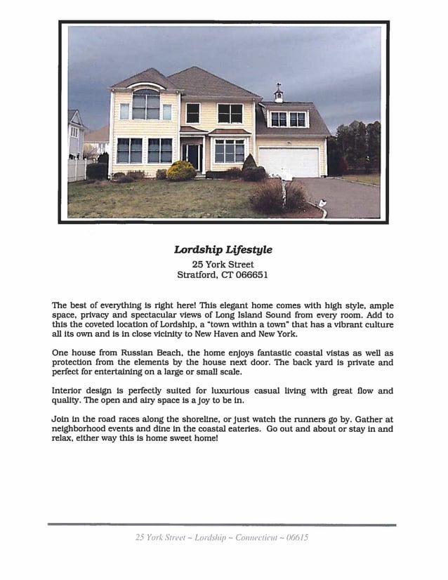 Lordship Lifestyle Story Book - 25 York Street Stratford Connecticut | PDF