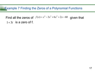2 5 zeros of poly fn | PPT