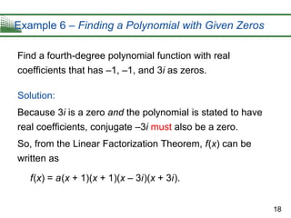 2 5 zeros of poly fn | PPT
