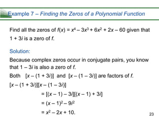 2 5 zeros of poly fn | PPT