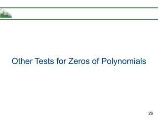 2 5 zeros of poly fn | PPT