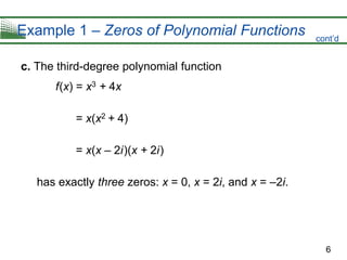 2 5 zeros of poly fn | PPT