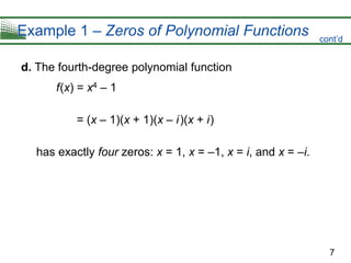 2 5 zeros of poly fn | PPT