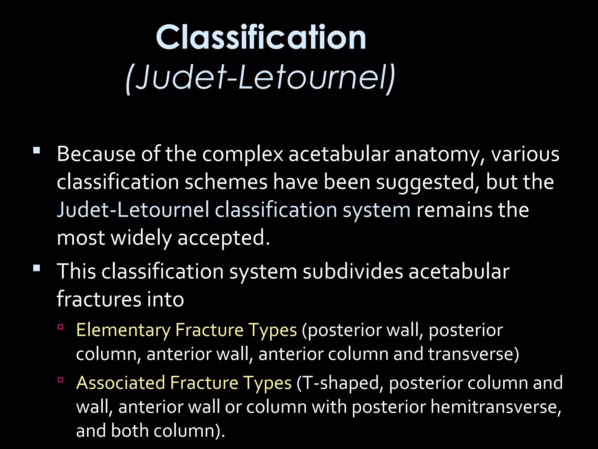 26. acetabular fractures anatomy, evaluation and classification ...