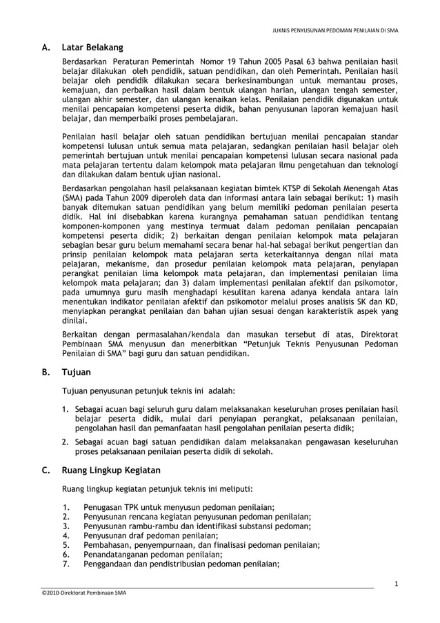 26. juknis penyusunan pedoman penilaian isi revisi-_0104 | PDF