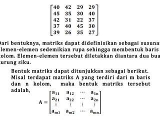 MATRIKS DAN DETERMINAN | PPT