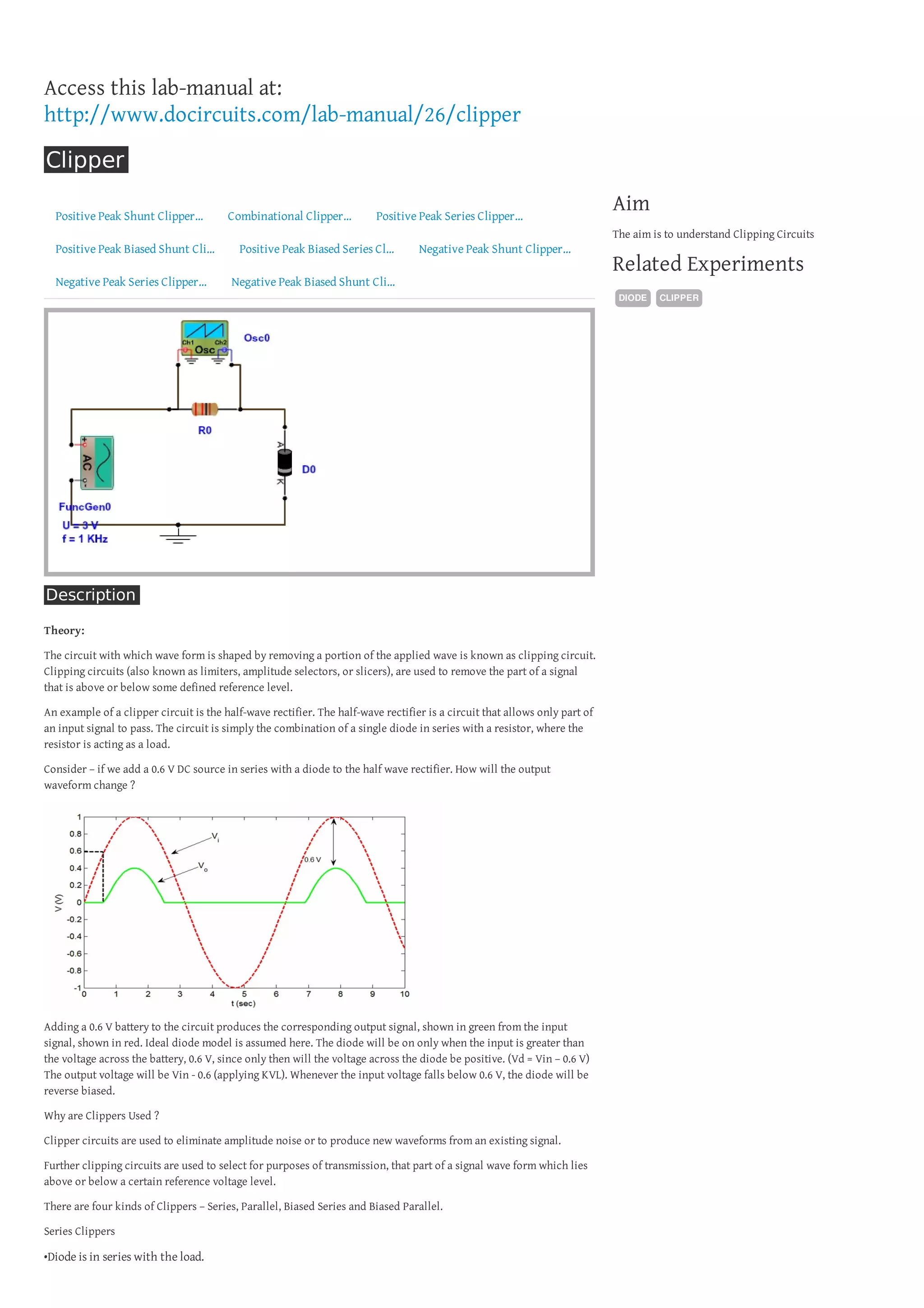 Diode Clippers | PDF