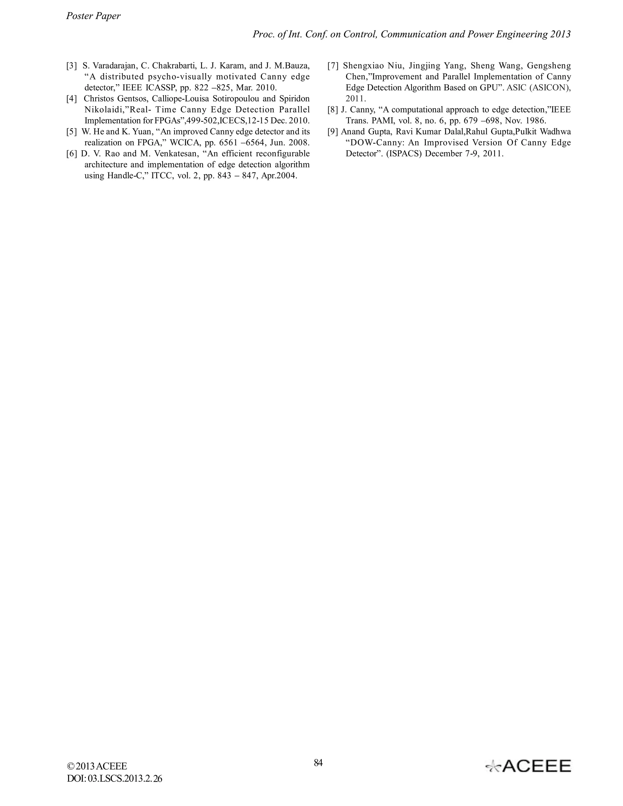 NMS and Thresholding Architecture used for FPGA based Canny Edge Detector for Area Optimization ...