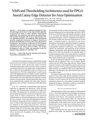 NMS and Thresholding Architecture used for FPGA based Canny Edge Detector for Area Optimization ...