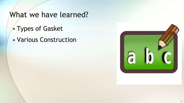 Pipe gasket. RTJ, Sprial, Metal Jacketed | PPTX