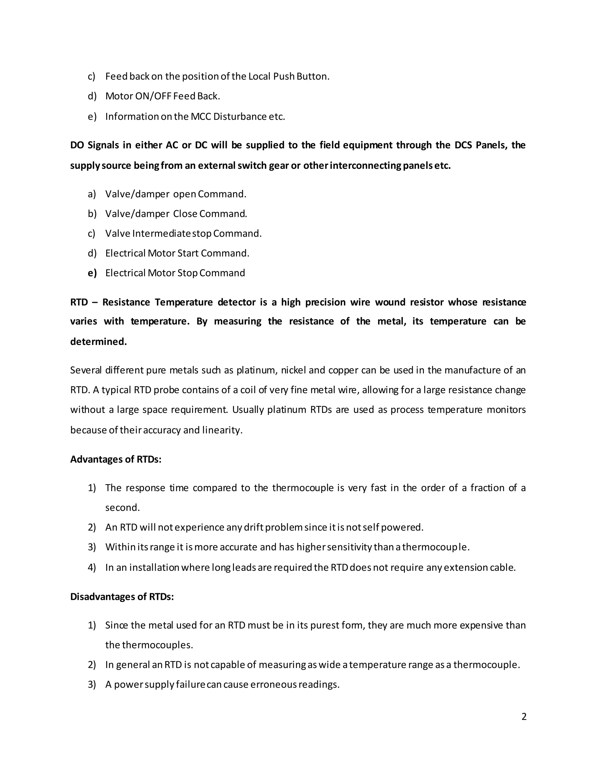 Different kinds of signals used in the DCS | DOCX