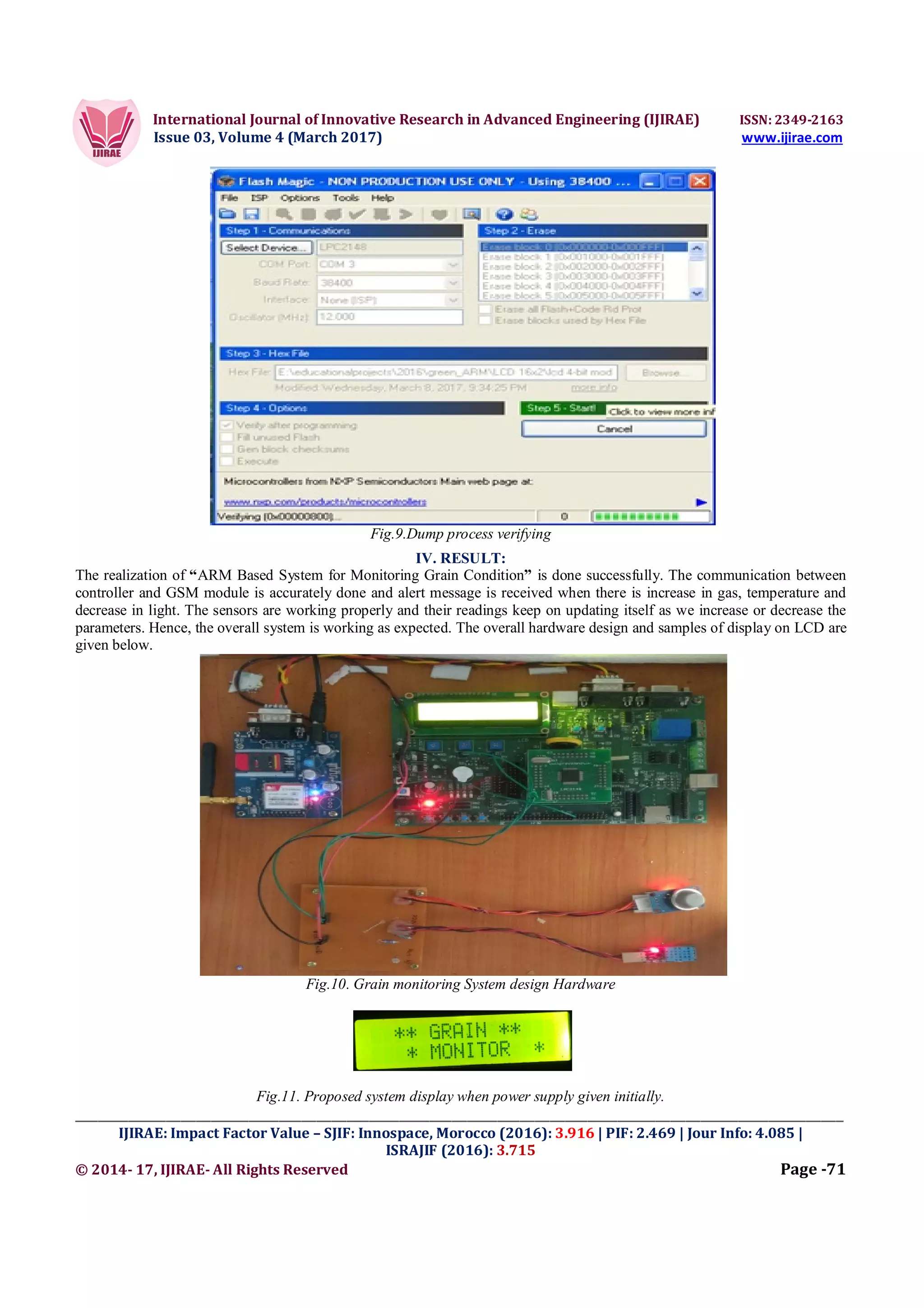 ARM based System for Monitoring Grain Condition | PDF