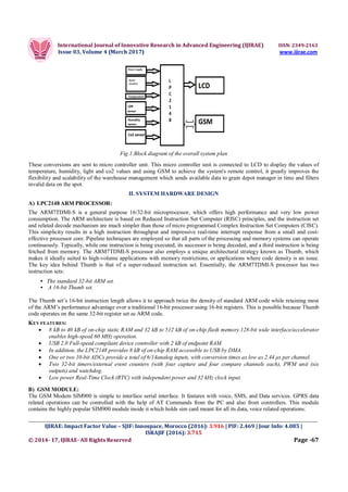 ARM based System for Monitoring Grain Condition | PDF