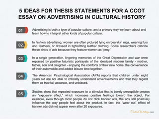 COMPLETE GUIDE ON HOW TO WRITE A GREAT CCOT ESSAY ON ADVERTISING IN ...