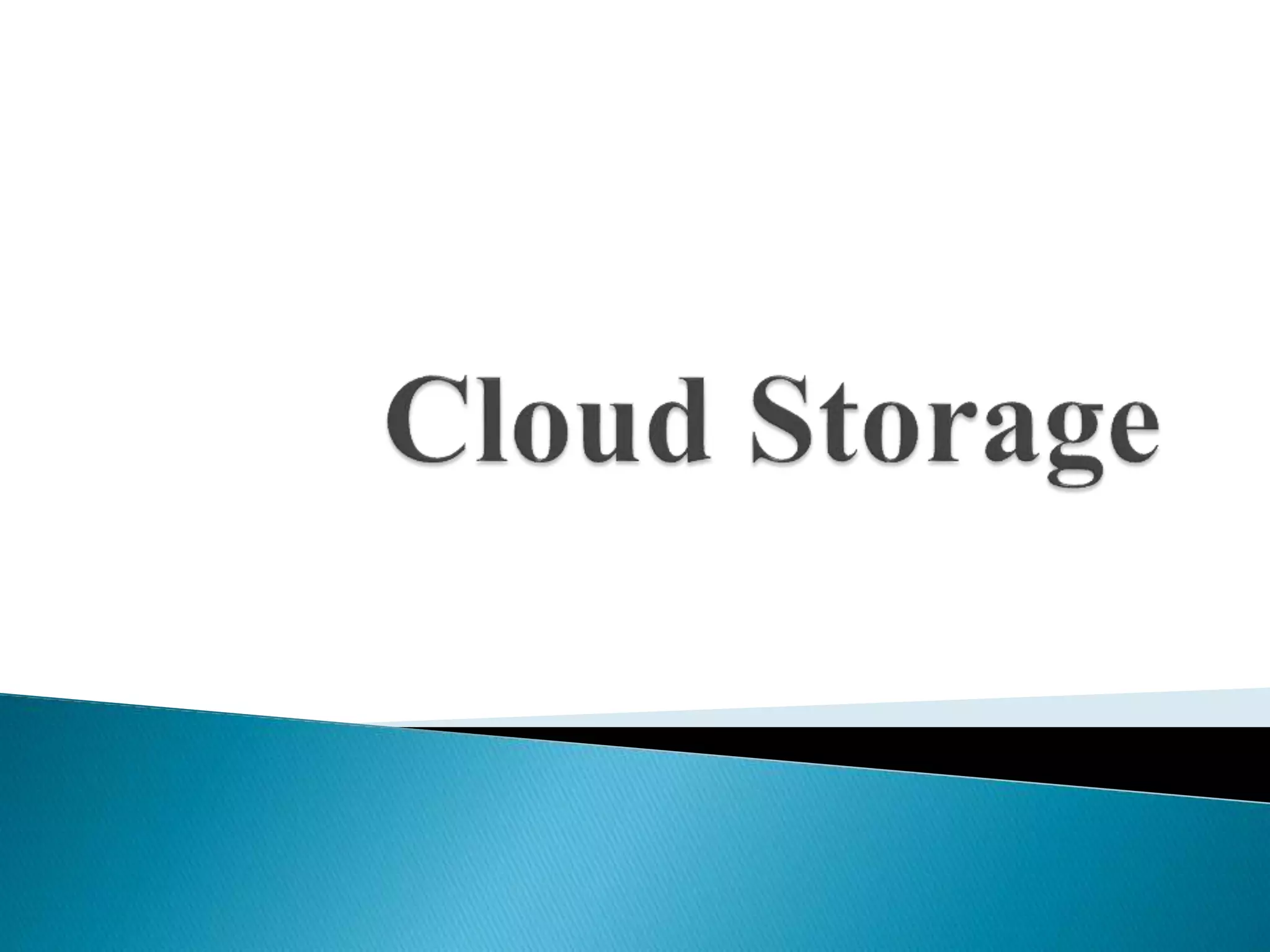 cloud storage ppt | PPTX