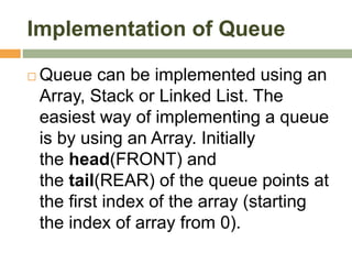 Stack and Queue by M.Gomathi Lecturer | PPT