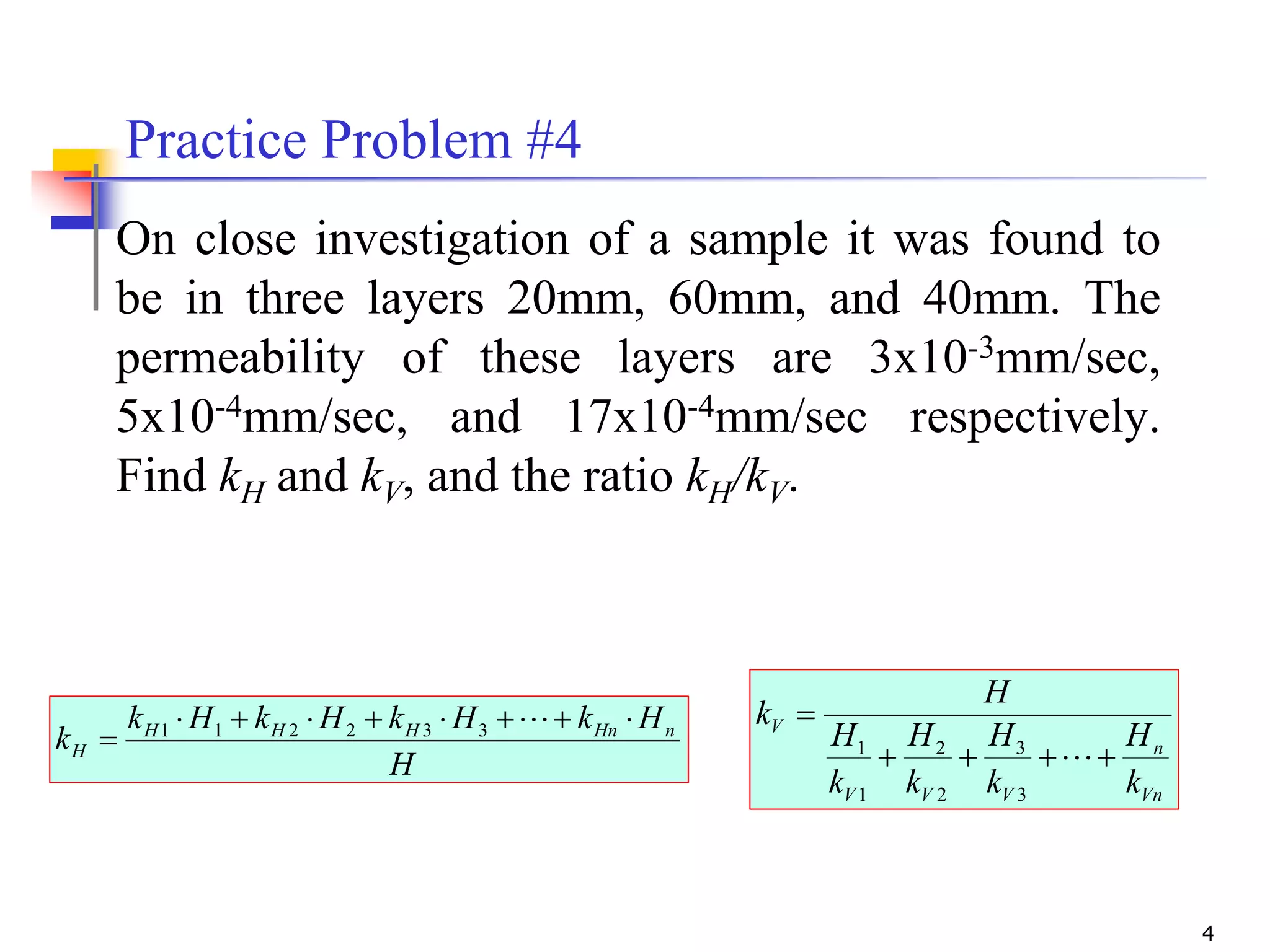Geotechnical Engineering-I [Lec #26: Permeability thru Stratified Soils ...
