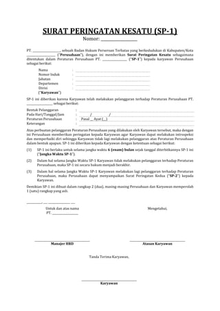 SP1-Peringatan | PDF