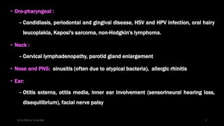 Otolaryngological manifestations of systemic diseases | PPTX