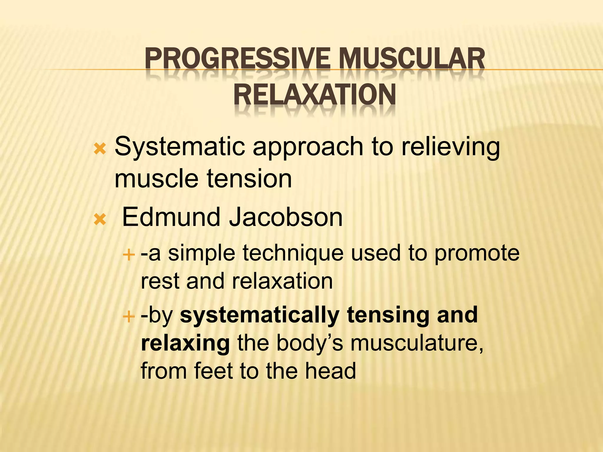 Relaxation Technique by S.Lakshmanan, Psychologist | PPTX