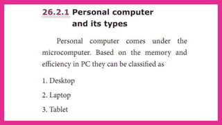 26. Pedagogy of Physical Science (Part II ) - Parts of Computer | PPSX
