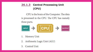 26. Pedagogy of Physical Science (Part II ) - Parts of Computer | PPT