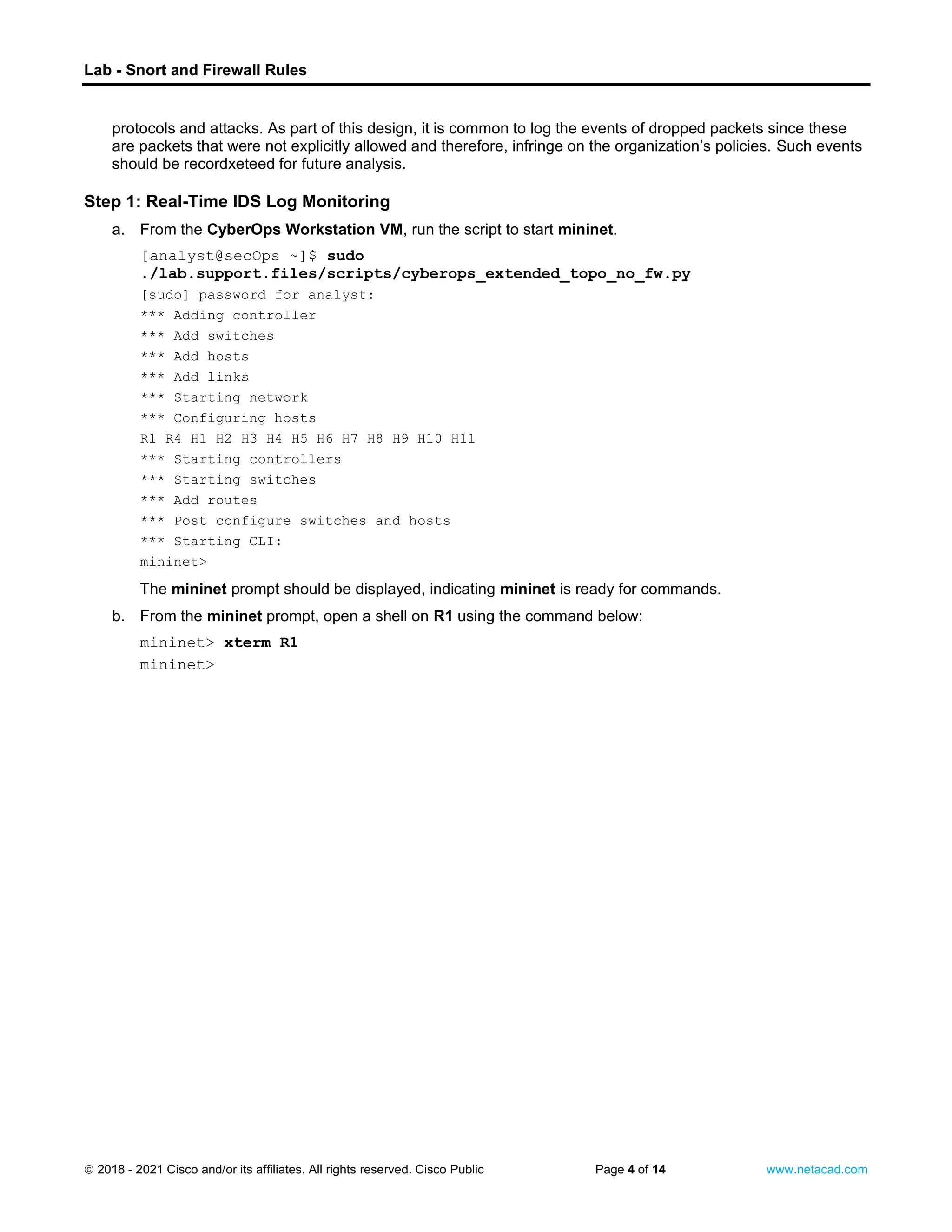 26.1.7 lab snort and firewall rules | PDF