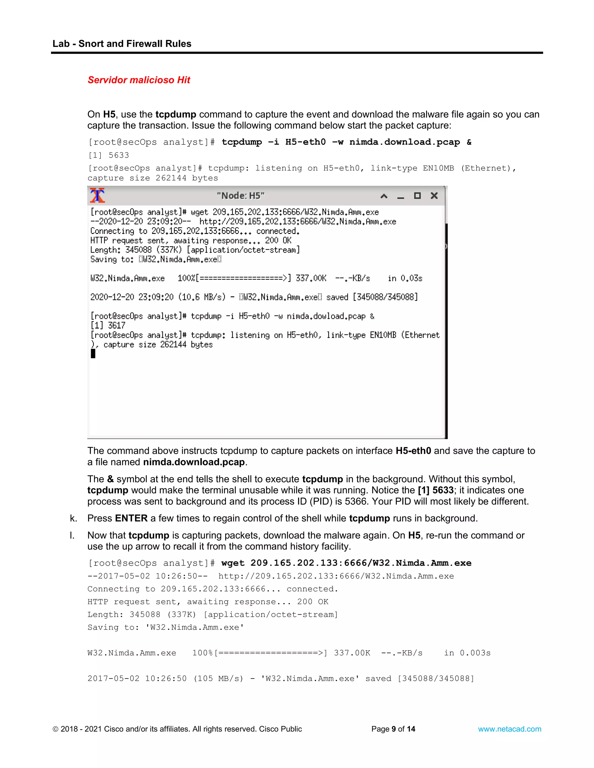 26.1.7 lab snort and firewall rules | PDF