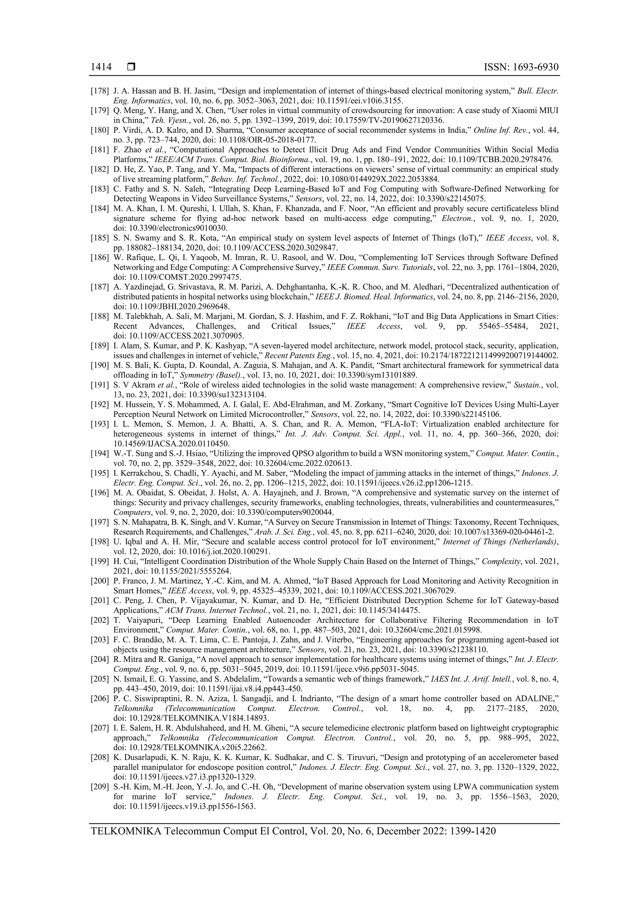 Insights on the internet of things: past, present, and future directions | PDF