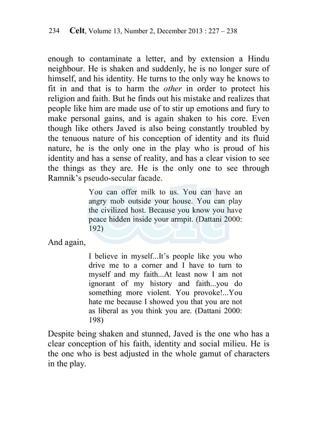 Role of memory in shaping characters identity in final solution | PDF