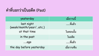 past simple tense | PPTX