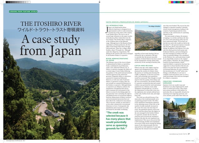 Shouchi Saitou: Conserving the Trout & Tenkara of Itoshiro | PPT