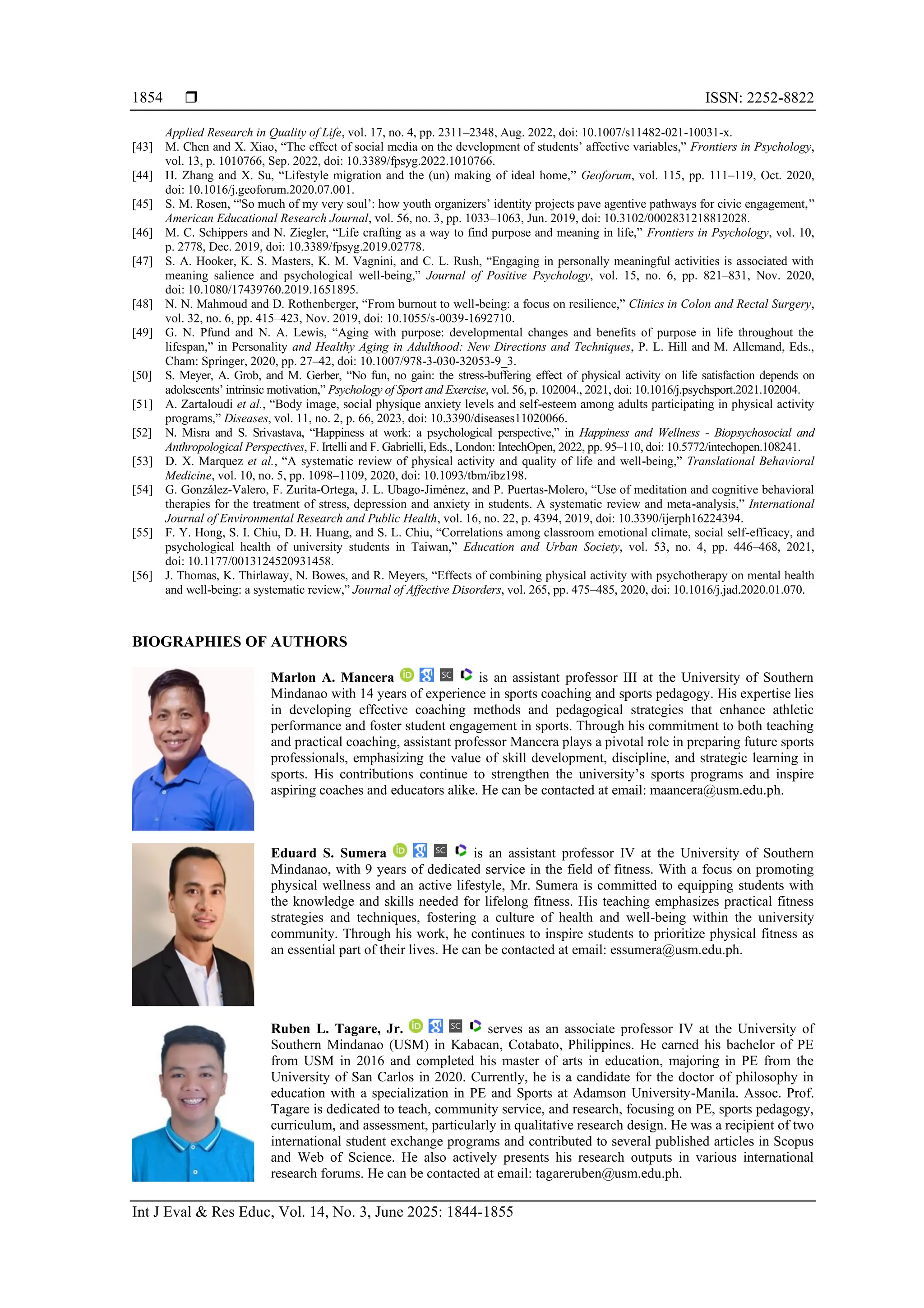 In the zone or out of bounds? How sports and physical activity anxiety affects life satisfaction ...