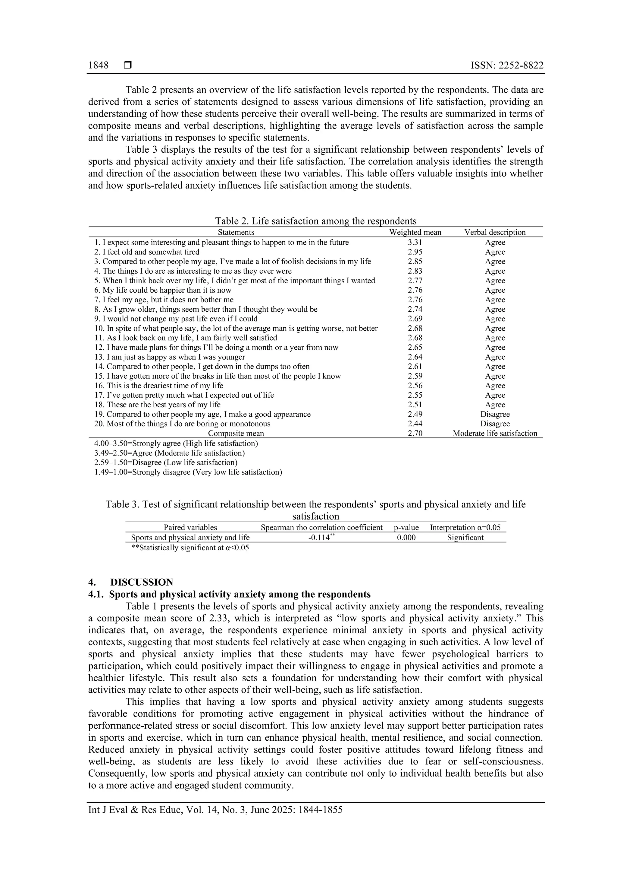 In the zone or out of bounds? How sports and physical activity anxiety ...