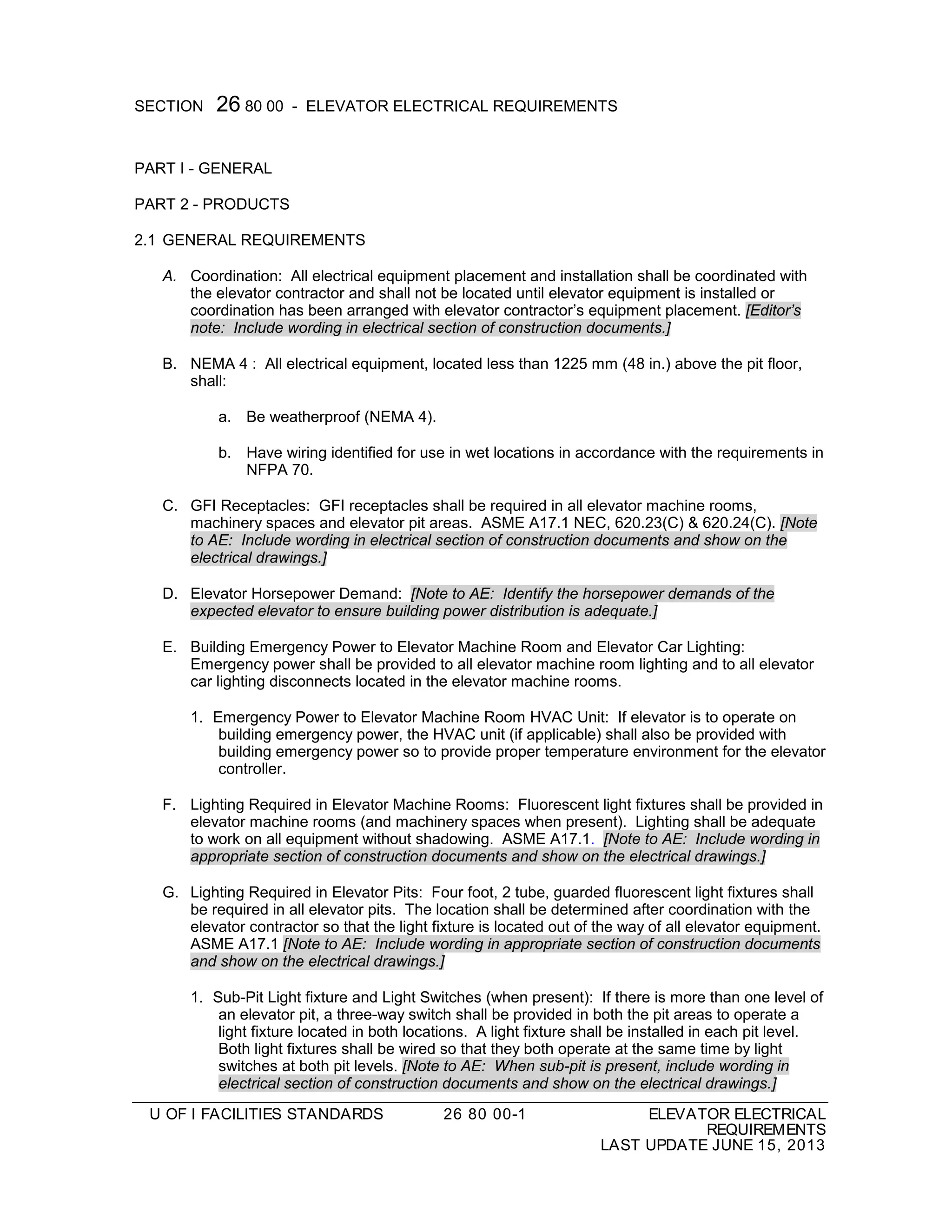 26 80-00---elevator-electrical-requirements baf21c1ac523 | PDF