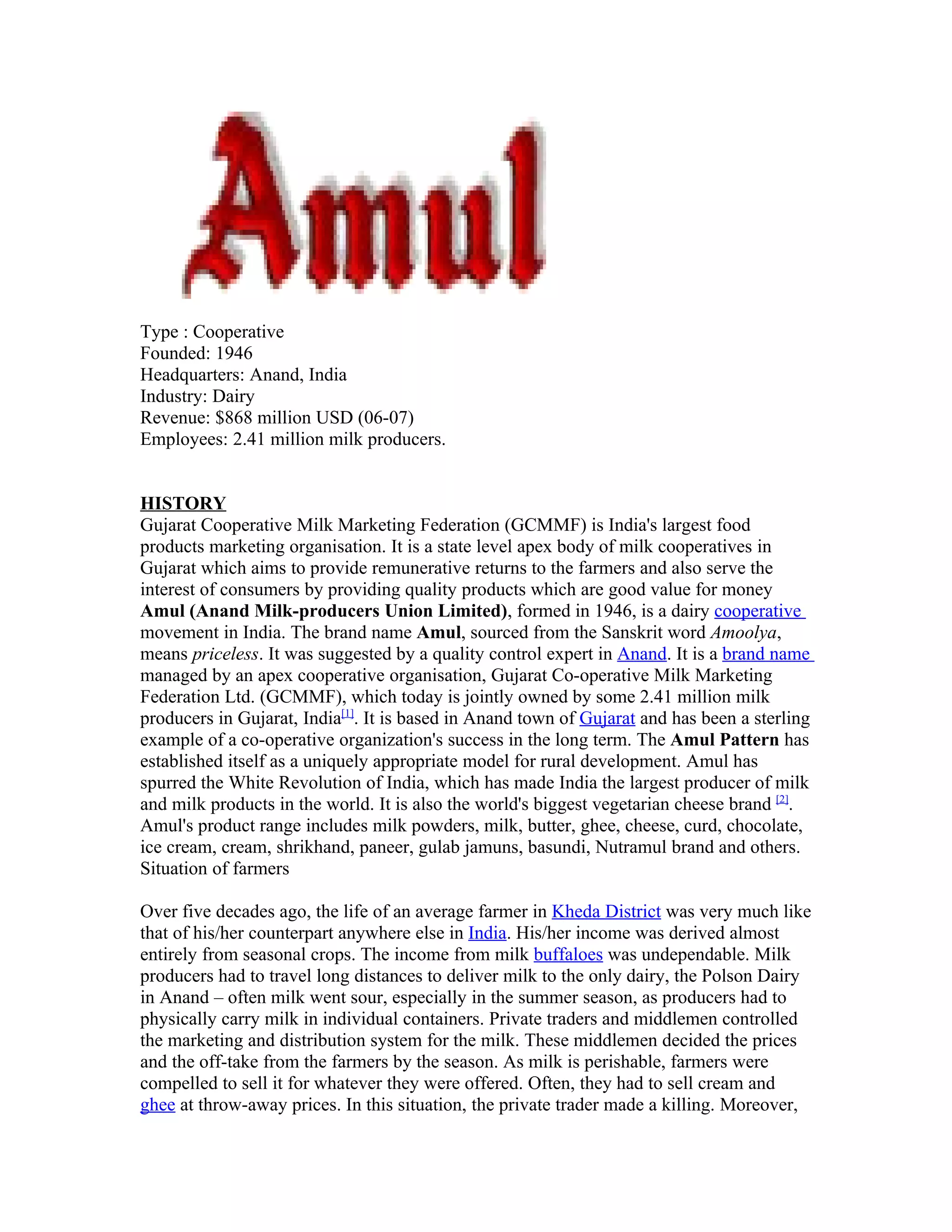 26 Amul Marketing | DOC