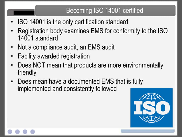 Environmental Management Systems - ISO 14001 | PPT