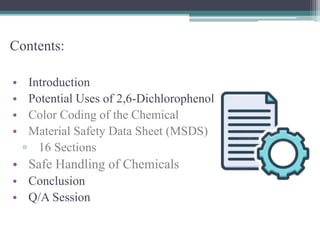 2,6-Dichlorophenol - Material Safety Data Sheet.pptx