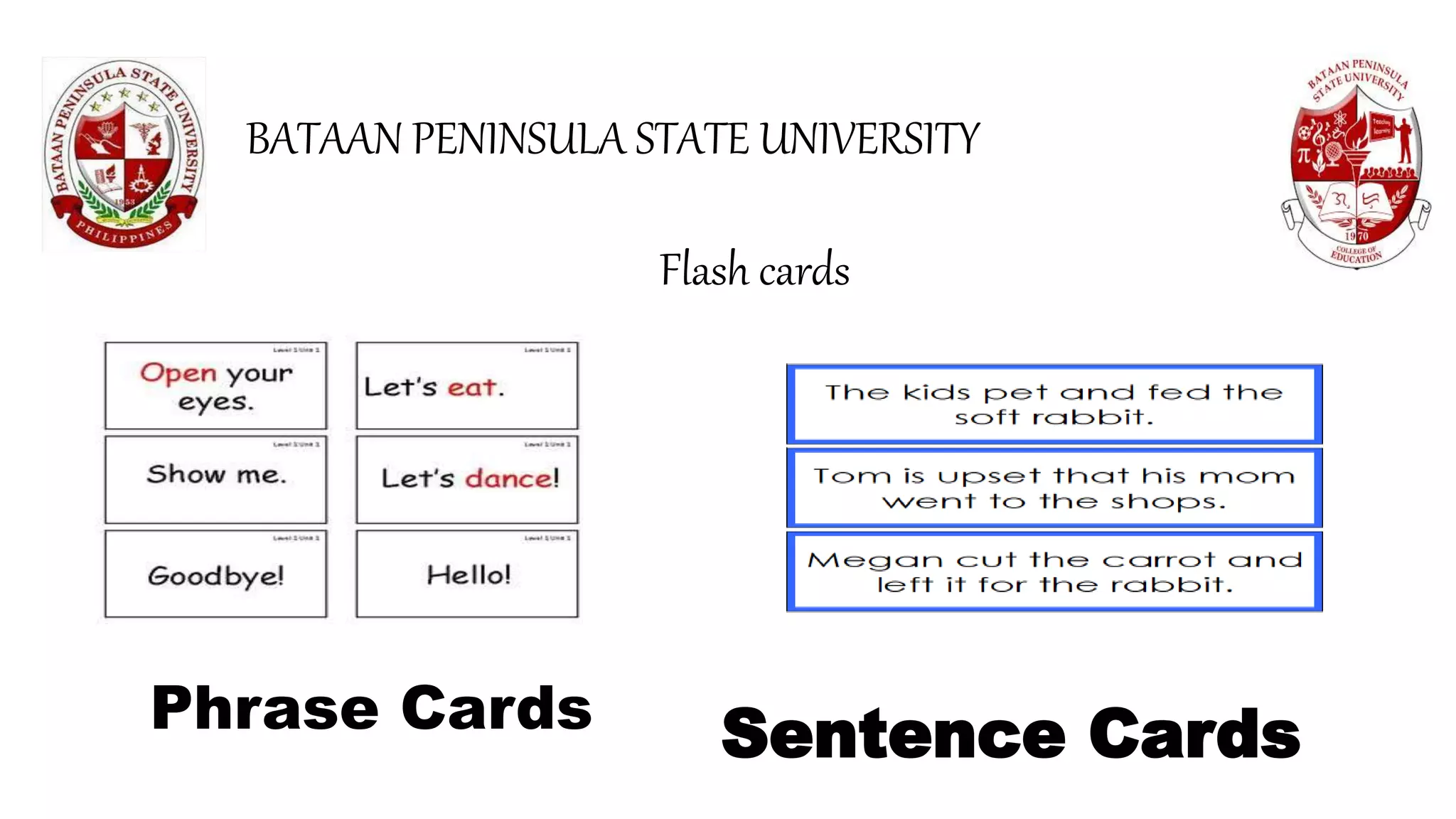 FLASH CARDS | PPT | Free Download