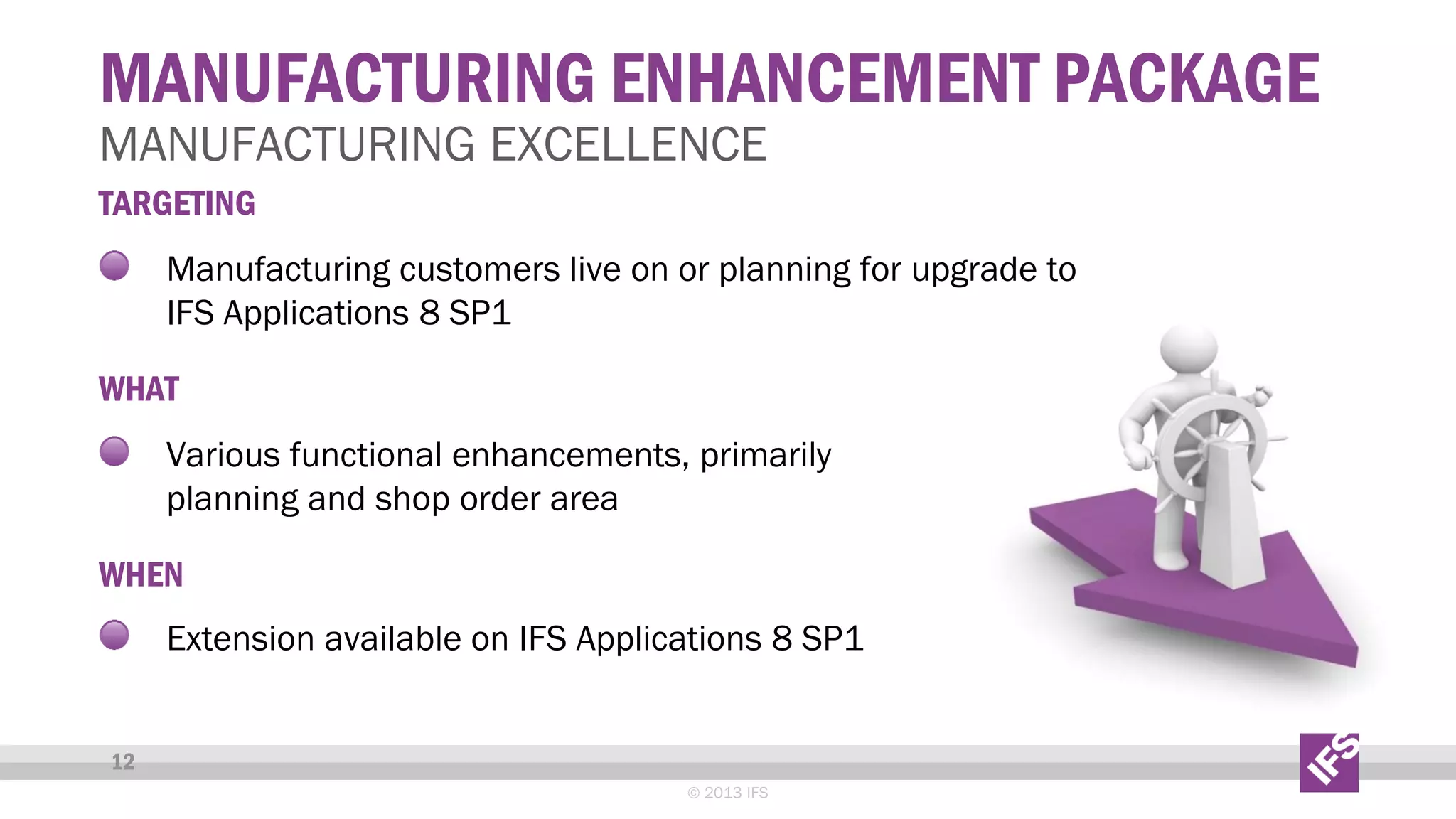 IFS Manufacturing future roadmap | PDF