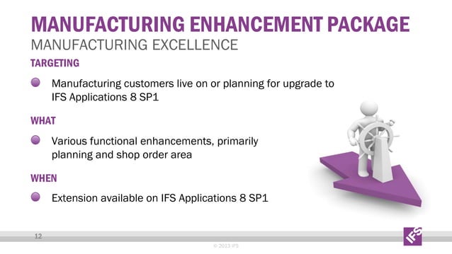 IFS Manufacturing future roadmap | PPT
