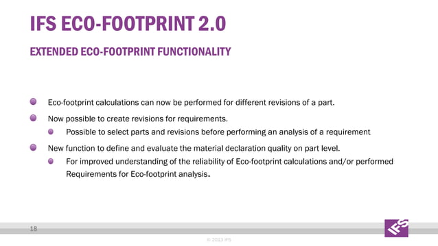 IFS Manufacturing future roadmap | PPT
